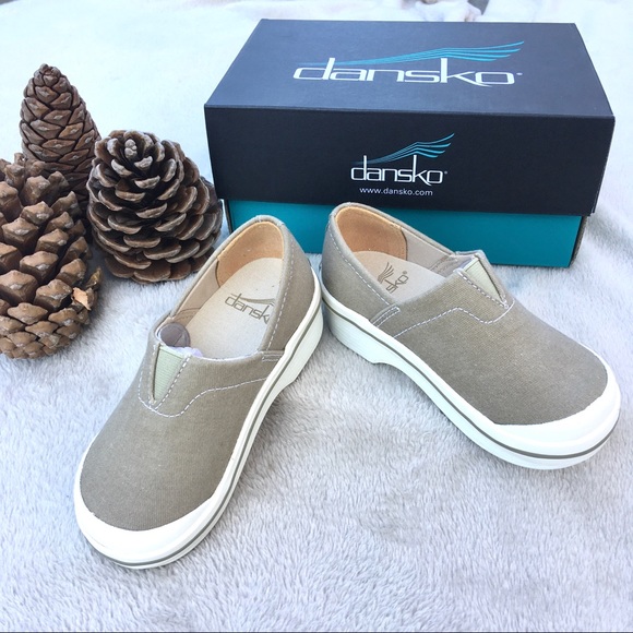 Dansko | Shoes | Dansko Toddlers Vesta Canvas Clogs Sand | Poshmark
